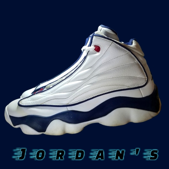 Jordan | Shoes | Jordan Pro Strong Gs White Midnight Navy | Poshmark